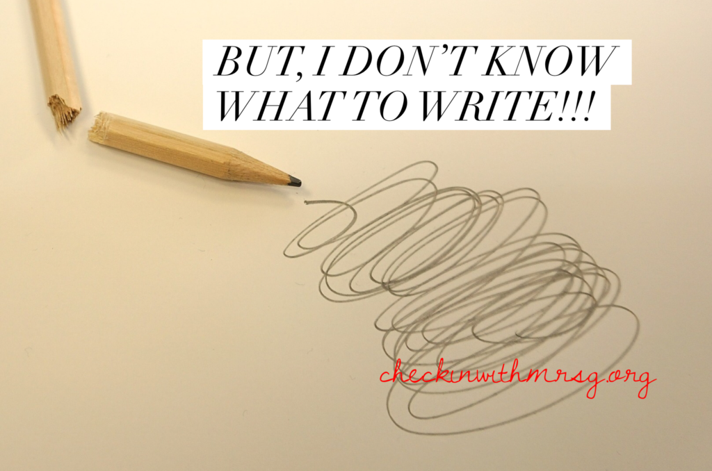 Help your Writing Resistant Students get Started - Check in with Mrs G